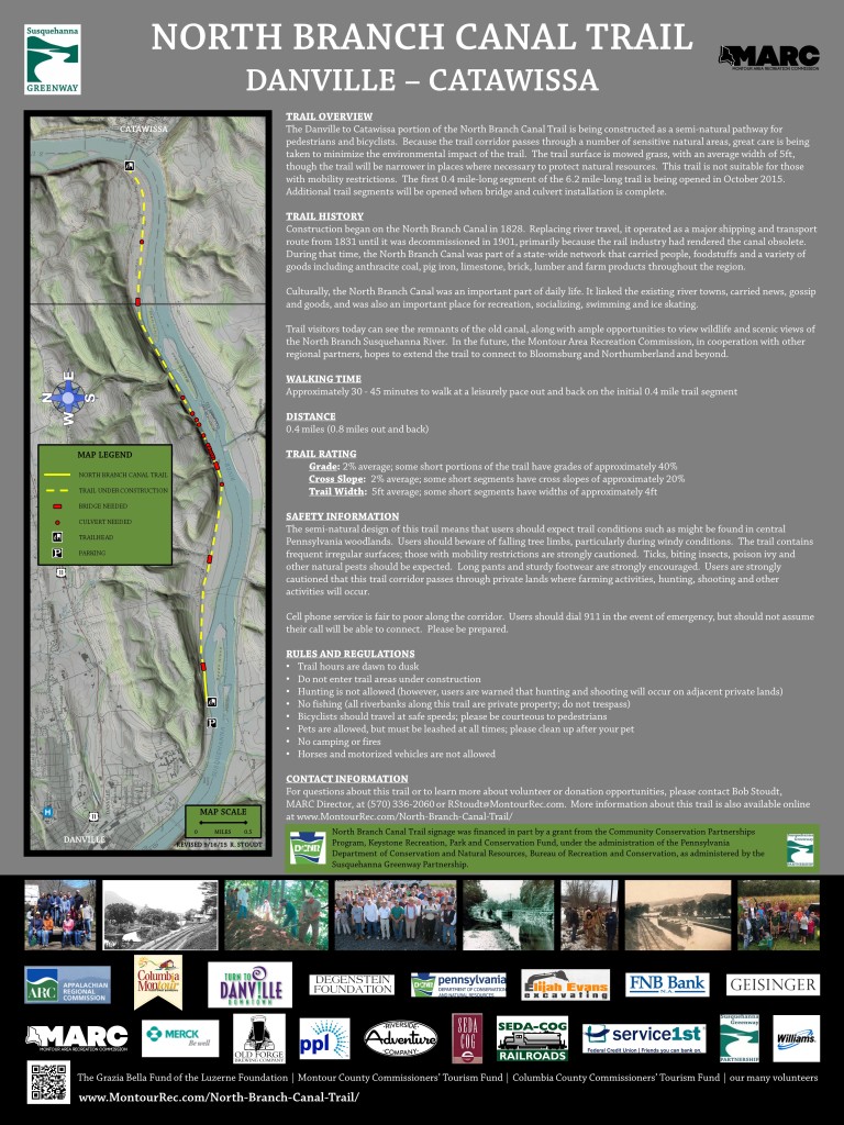 North Branch Canal Trail | MARC – Montour Area Recreation Commission